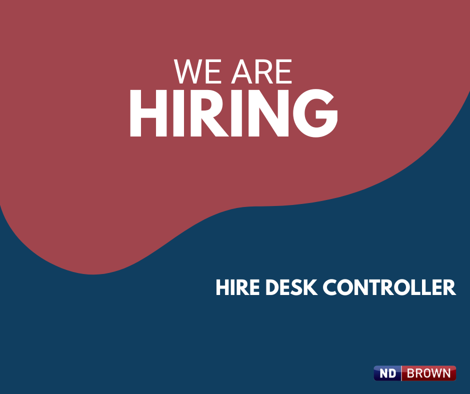 Hire Desk Controller Vacancy - ND Brown